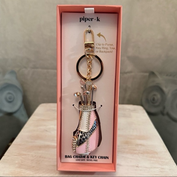 Piper K | Accessories | Piper K Golf Bag Bag Charm And Key Chain | Poshmark